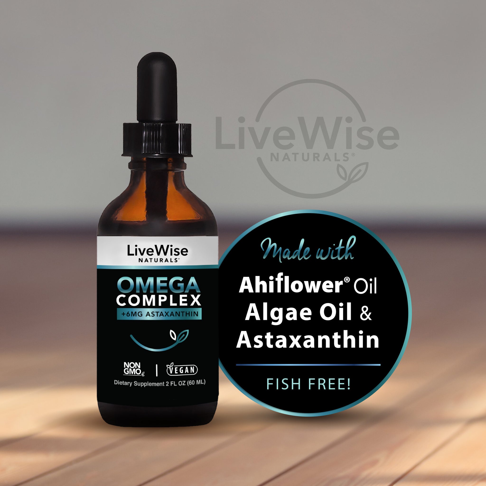 Omega Complex Liquid Drops – Plant-Based DHA & EPA for Brain, Heart ...